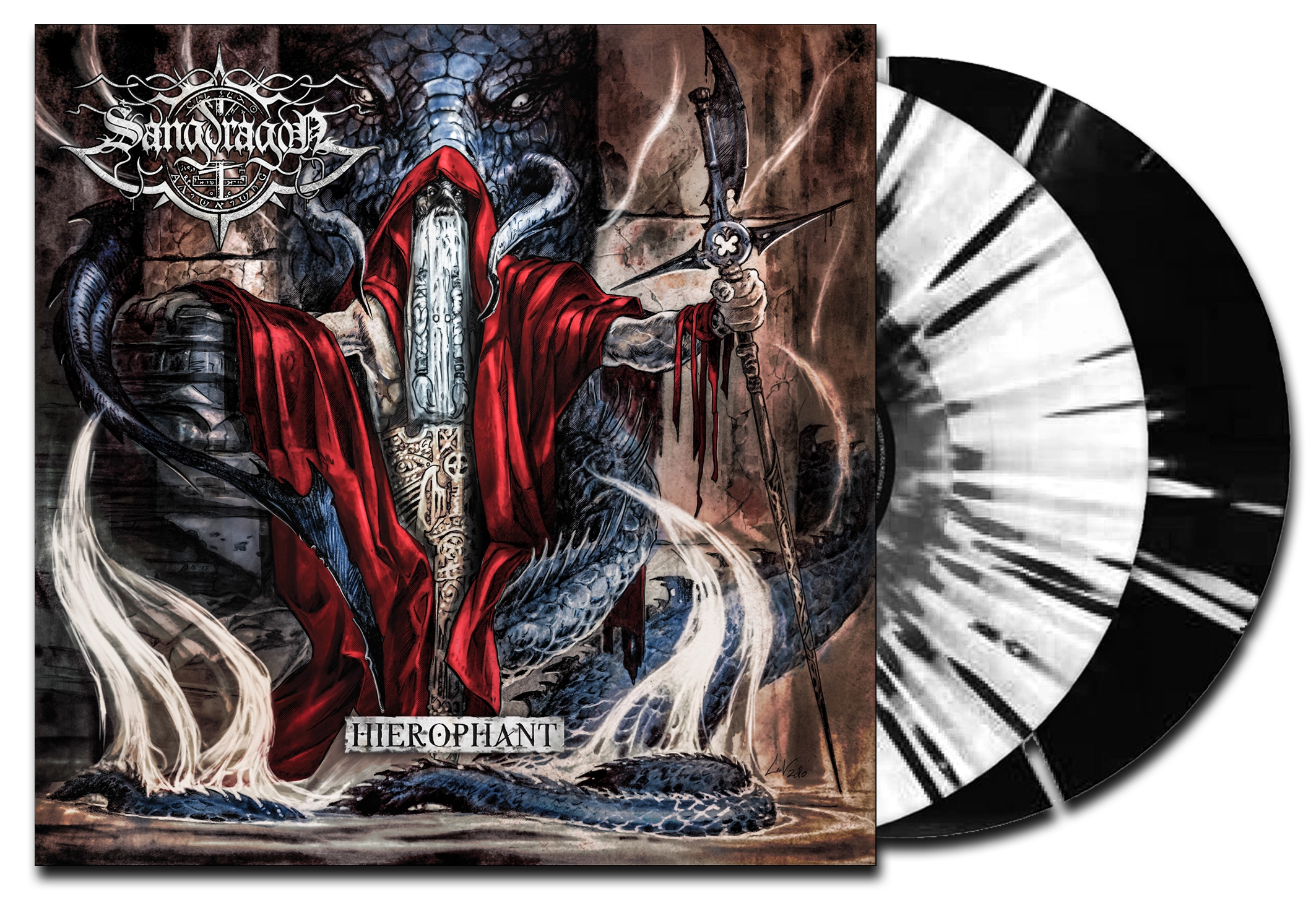 Double vinyle édition limitée album HIEROPHANT de SANGDRAGON - Ulule